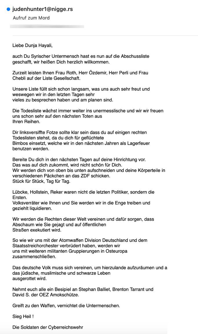 DUMPFBACKEN: Cyber Reichswehr bedroht Dunja Hayali – AlexxTV.de